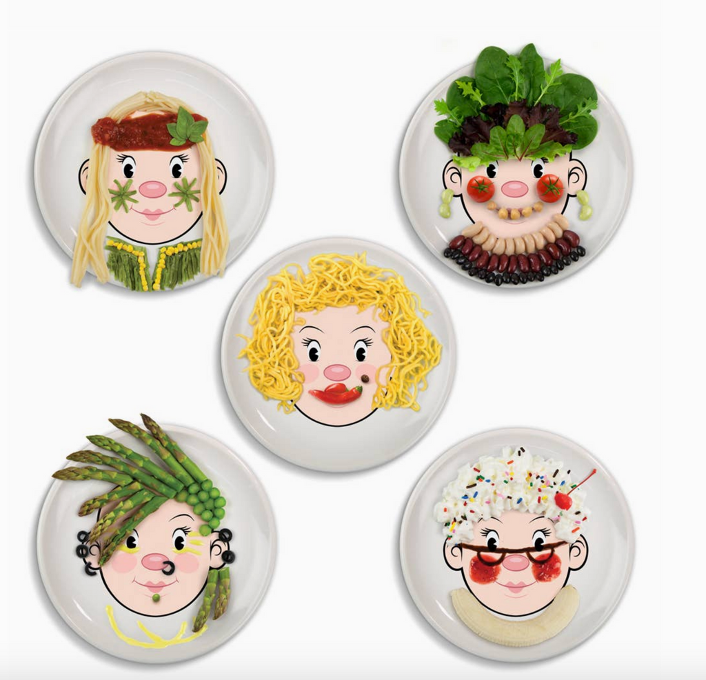 Ms Food face dinner plate – www.milkandchat.com