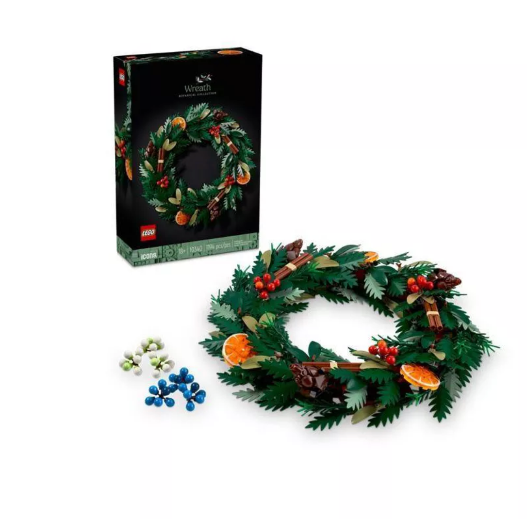 LEGO Icons Wreath-Making Kit and Holiday Garland – www.milkandchat.com