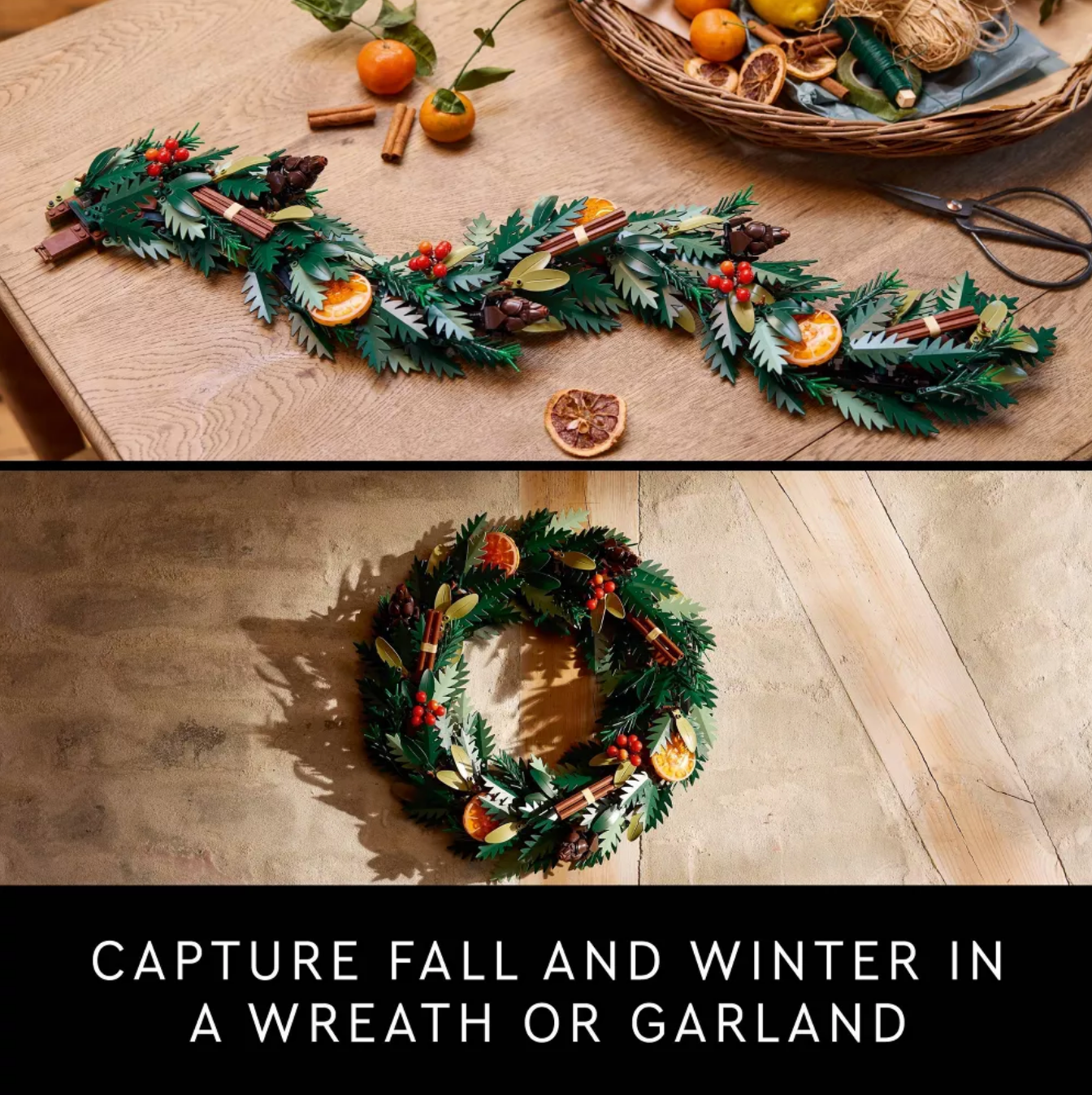 LEGO Icons Wreath-Making Kit and Holiday Garland – www.milkandchat.com