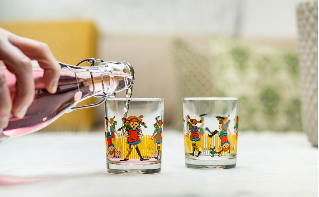 Pippi Drinking Glass(set of 2) – www.milkandchat.com